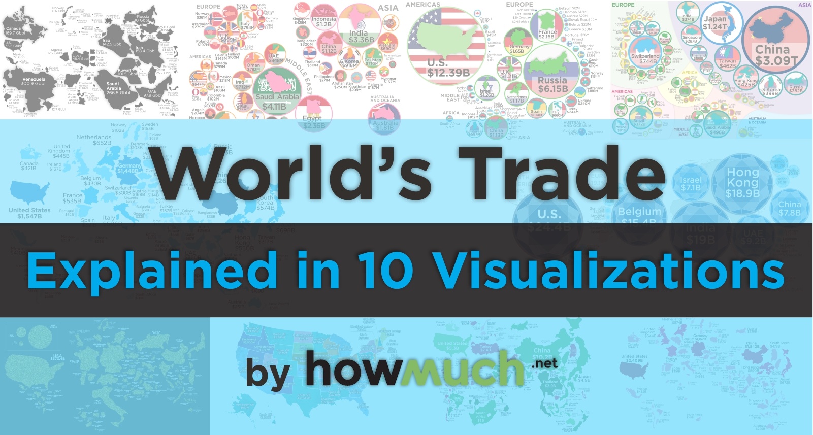 Visualizing International Trade in 10 Maps