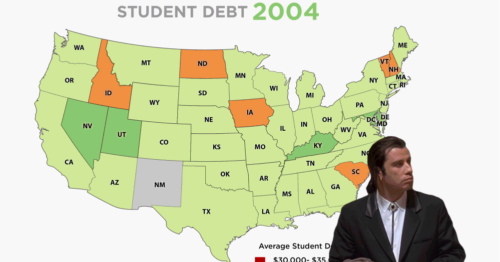 This GIF Shows The Explosion of Student Loan Debt in the Past Decade